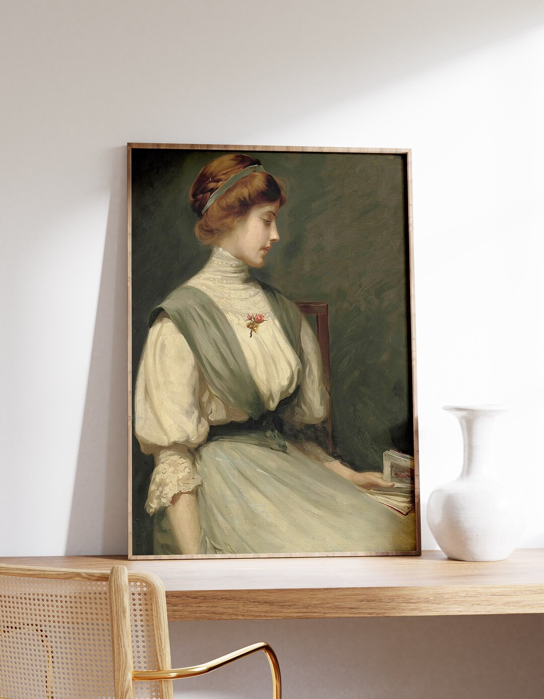 Portrait of Nora Allen (1910) by William Mainwaring Palin | Vintage ...