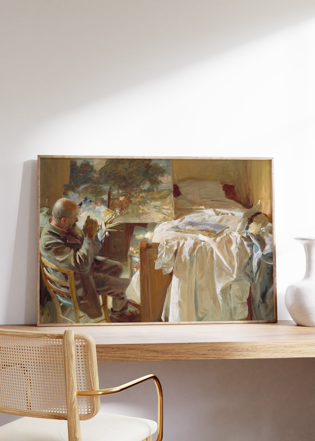 John Singer Sargent - an Artist in His Studio (1904) | Vintage Poster ...