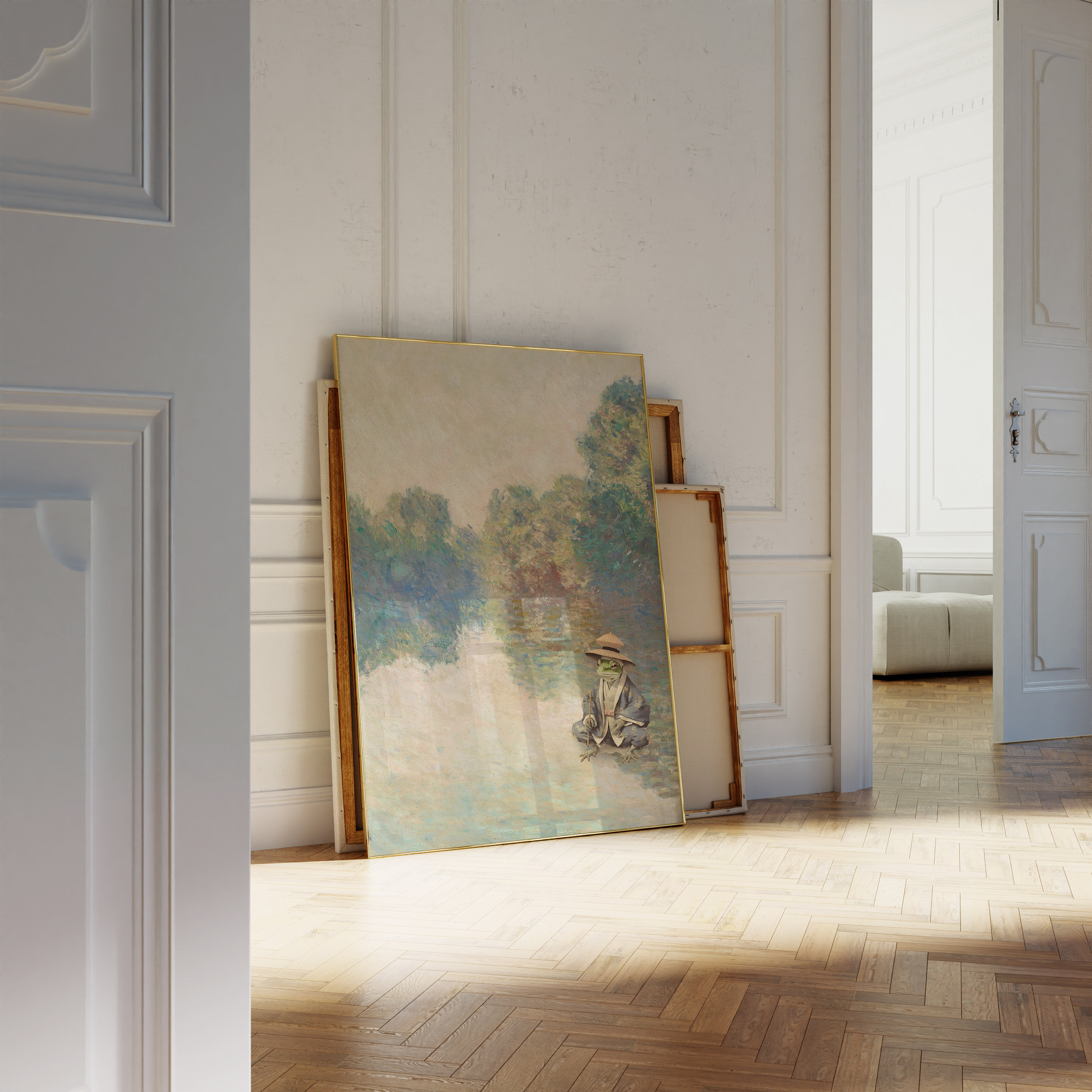 Claude Monet Frog Art Print | the Seine at Giverny | Claude Monet ...