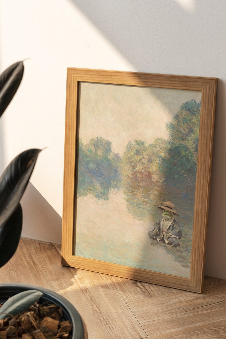 Claude Monet Frog Art Print | the Seine at Giverny | Claude Monet ...