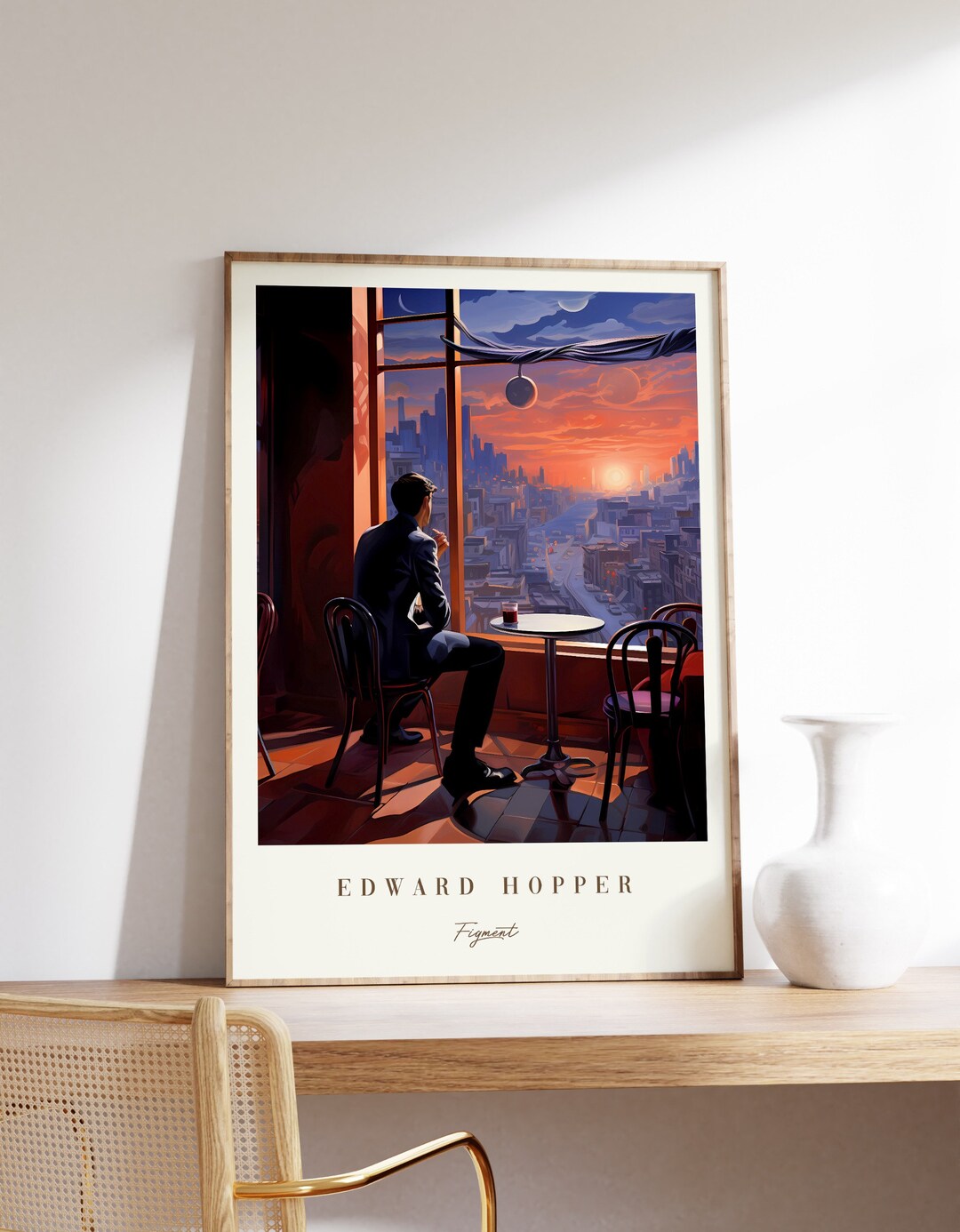 Figment Painting | Edward Hopper | Figment Poster | Mid Century Modern ...