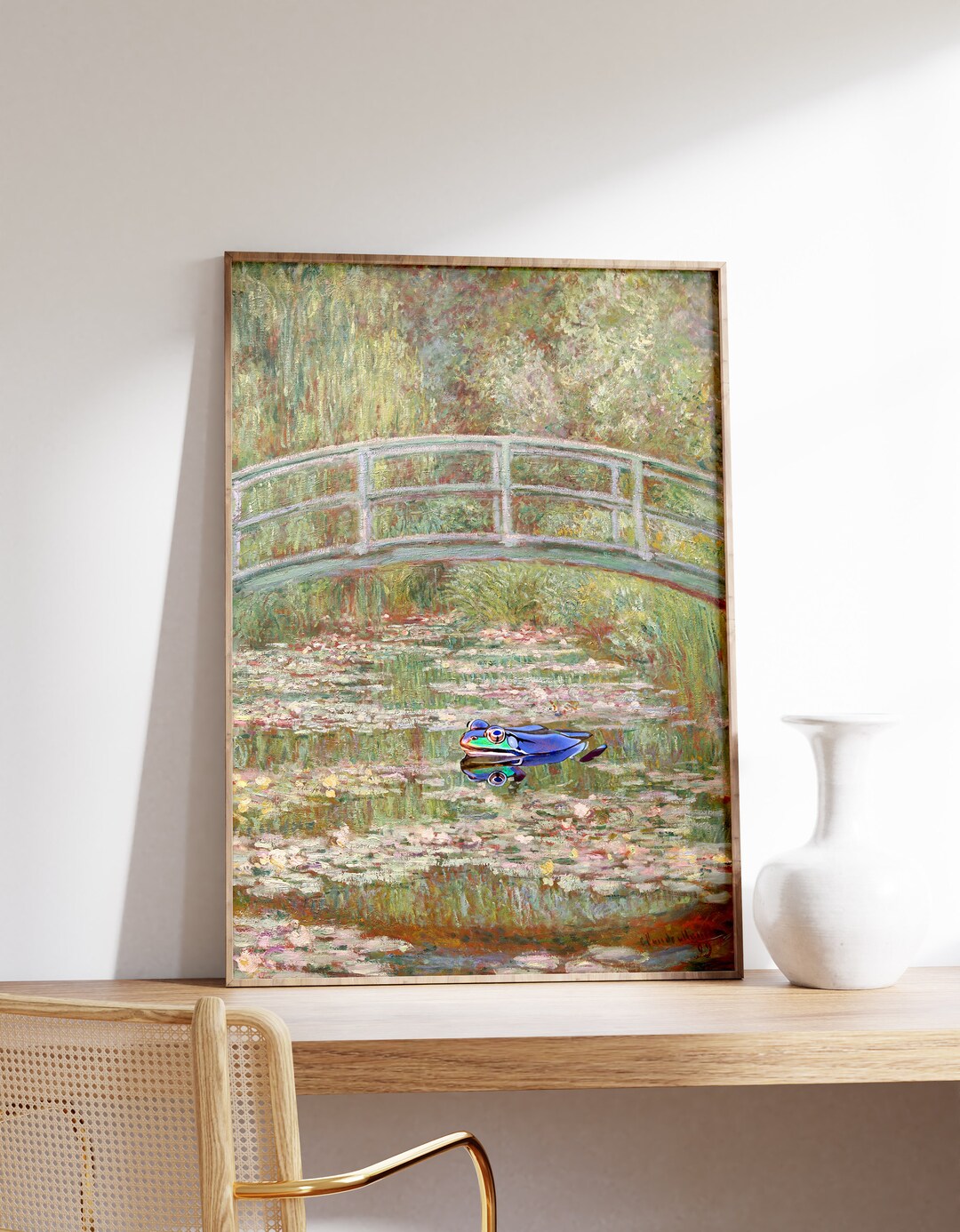 Claude Monet Frog Print | Cute Frog Print | Funny Frog Art | Funny ...