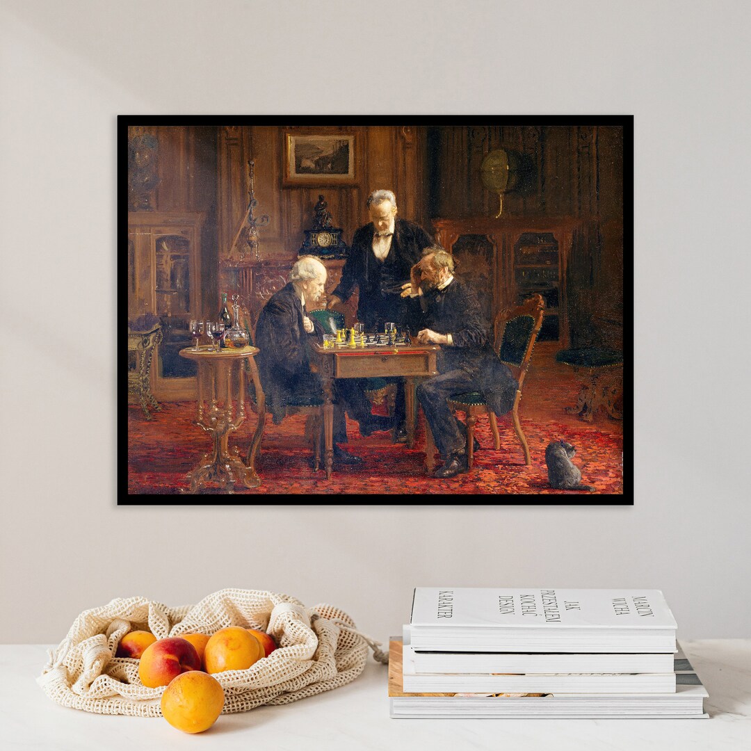 Premium Print | Thomas Eakins - the Chess Players (1876) | Vintage ...