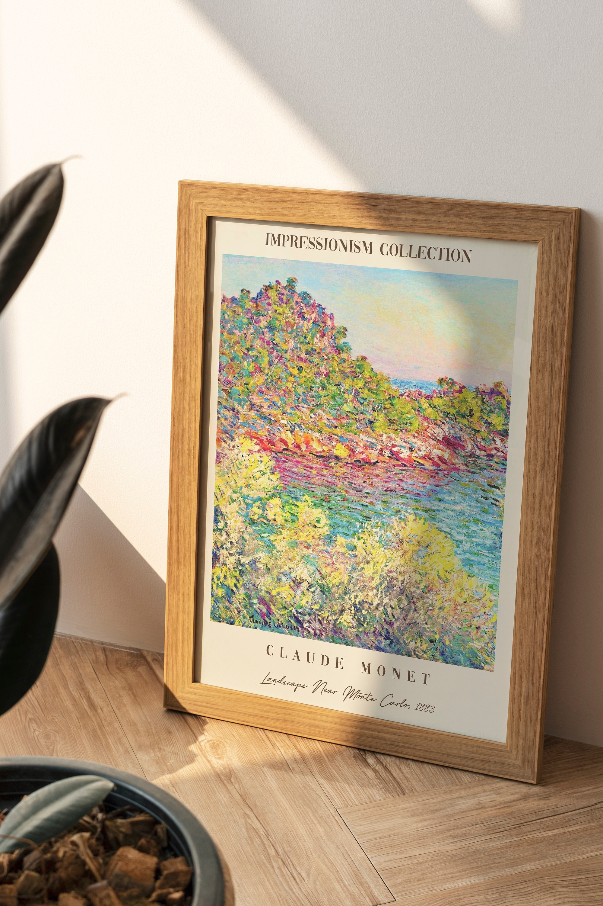 Claude Monet Poster | the Beach and the Falaise | Monet Wall Art ...