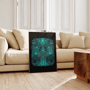 Circuit Board Print Programmer Wall Art Programming Poster Programmer Poster Programmer Gift ...