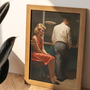 Edward Hopper Exhibition Print | Romantic Art Poster | Dark Academia ...