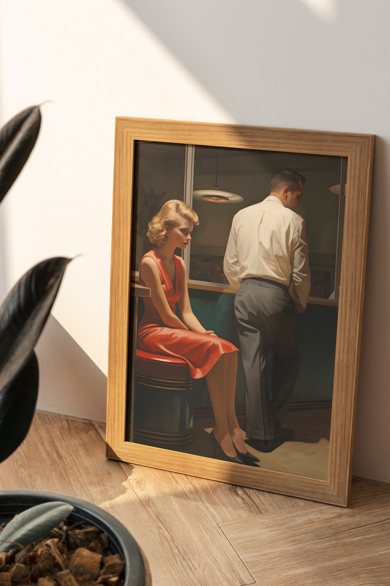 Edward Hopper Exhibition Print | Romantic Art Poster | Dark Academia ...