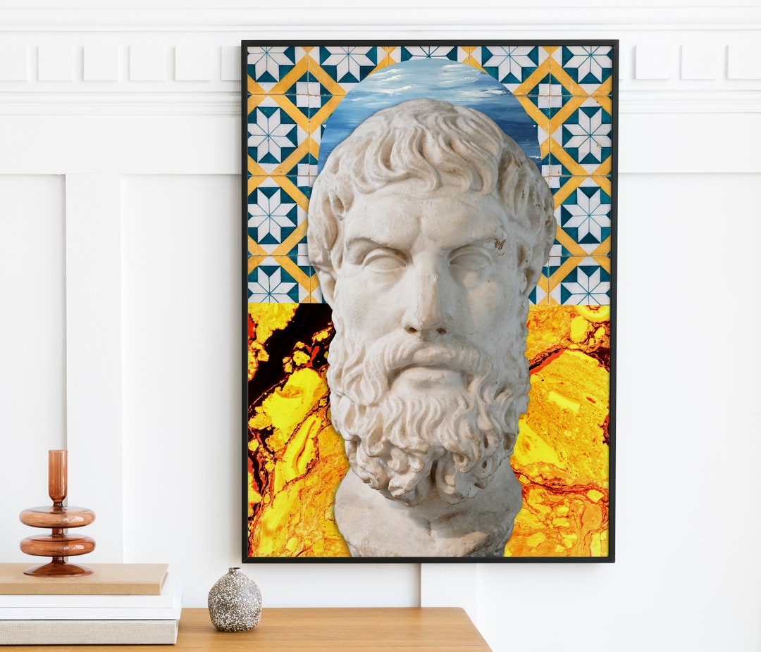 Epicurus Print - Wall Art Poster Photo Gift Bedroom Decor - Abstract ...