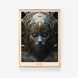 Hera Poster | Mythology Poster | Ancient Greece Art | Mythical Poster ...