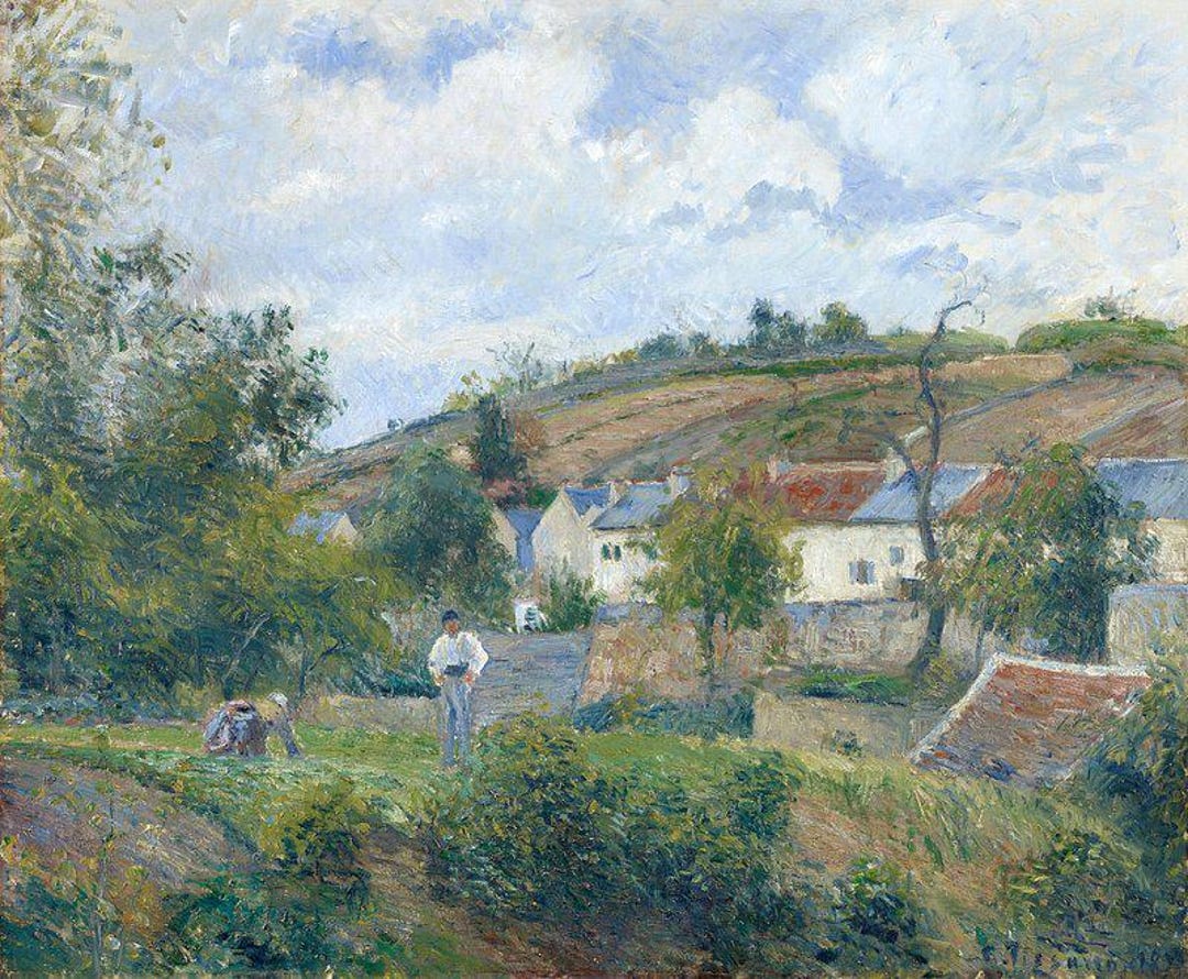Camille Pissarro | Landscape at Chaponval | Vintage Painting ...