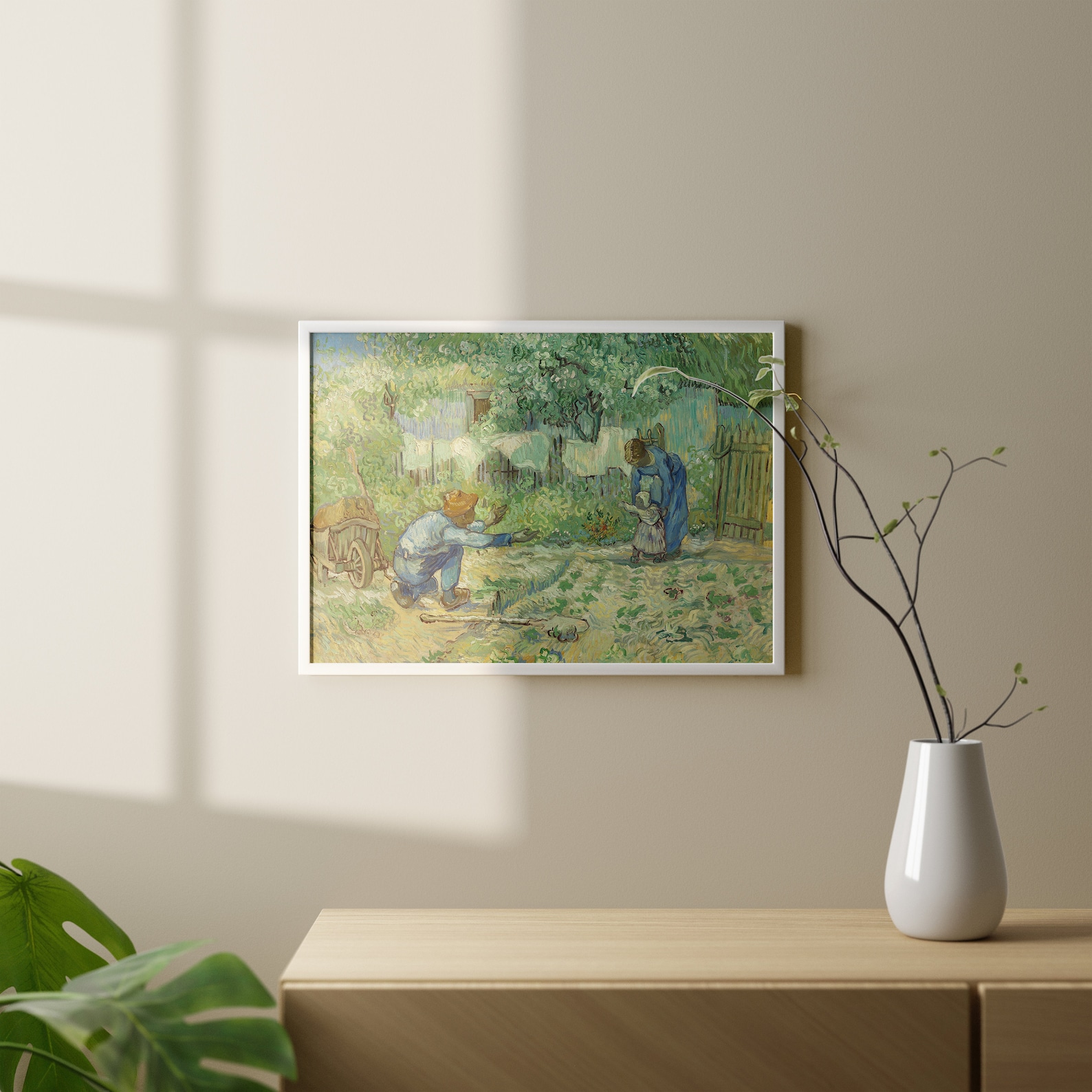 Van Gogh Poster First Steps After Millet 1890 Vintage - Etsy