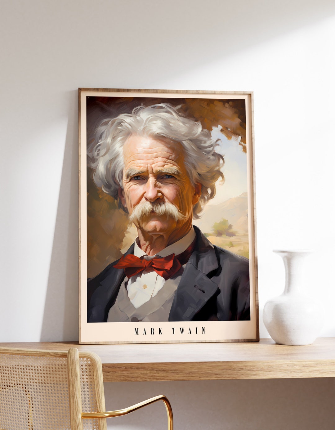 Mark Twain Print | Author Print | Mark Twain Poster | Literature Decor ...