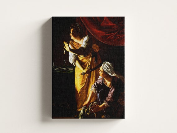 Artemisia Gentileschi Judith E Sua Serva Com Cabeca De Holofernes