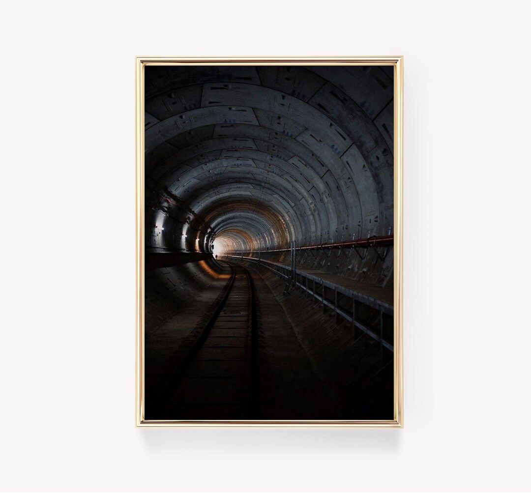 Underground Tunnel | Subterranean Passage | Vintage Print | Tunnel ...