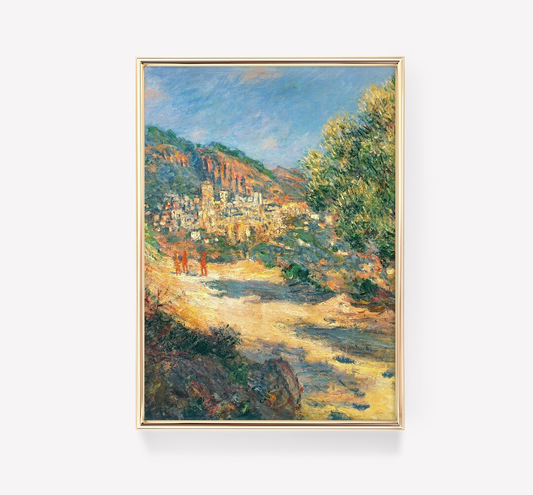 Claude Monet Poster | the Road to Monte Carlo | Monet Wall Art | Monet ...