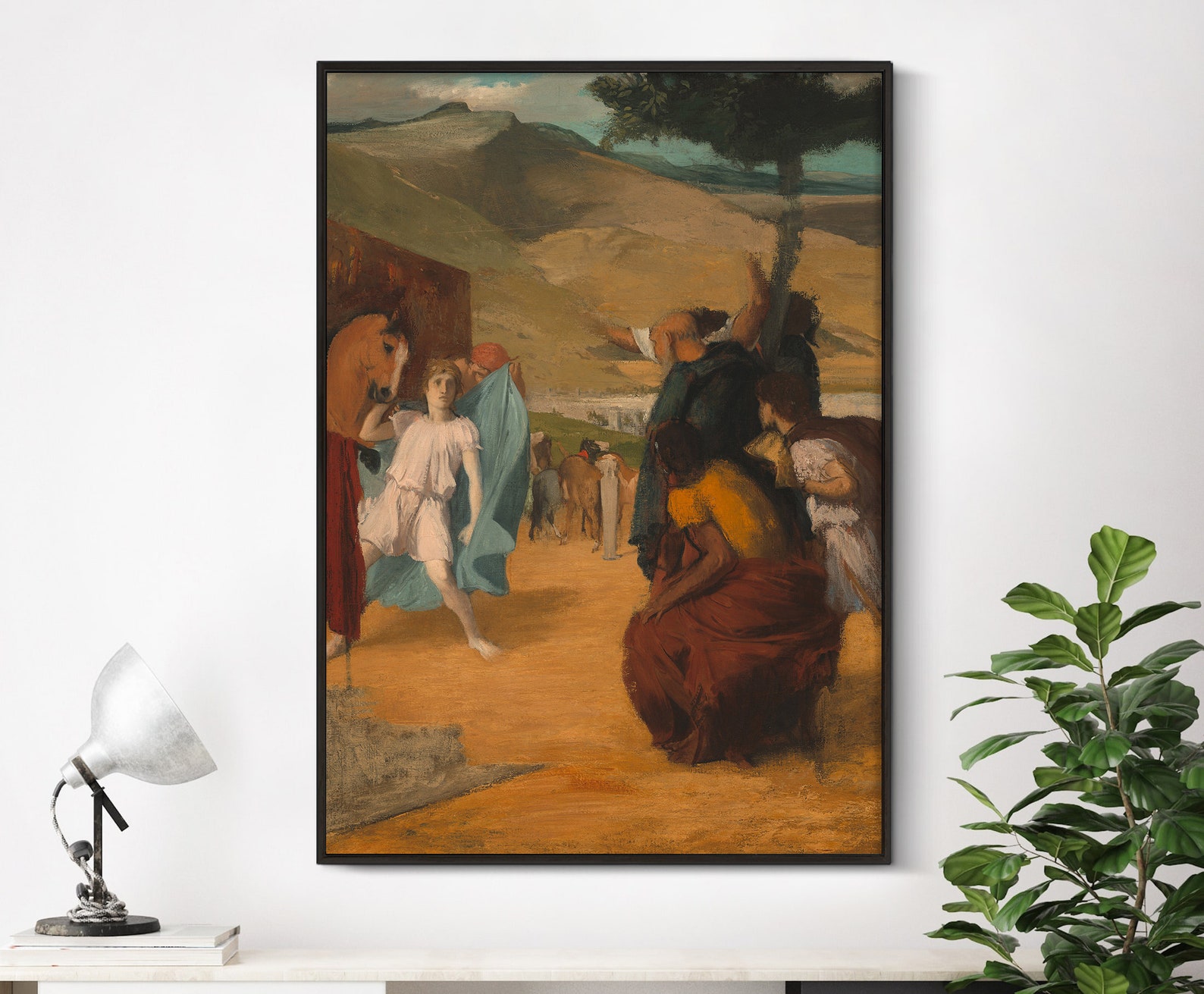 Edgar Degas - Alexander and Bucephalus (1861) | Vintage Painting ...
