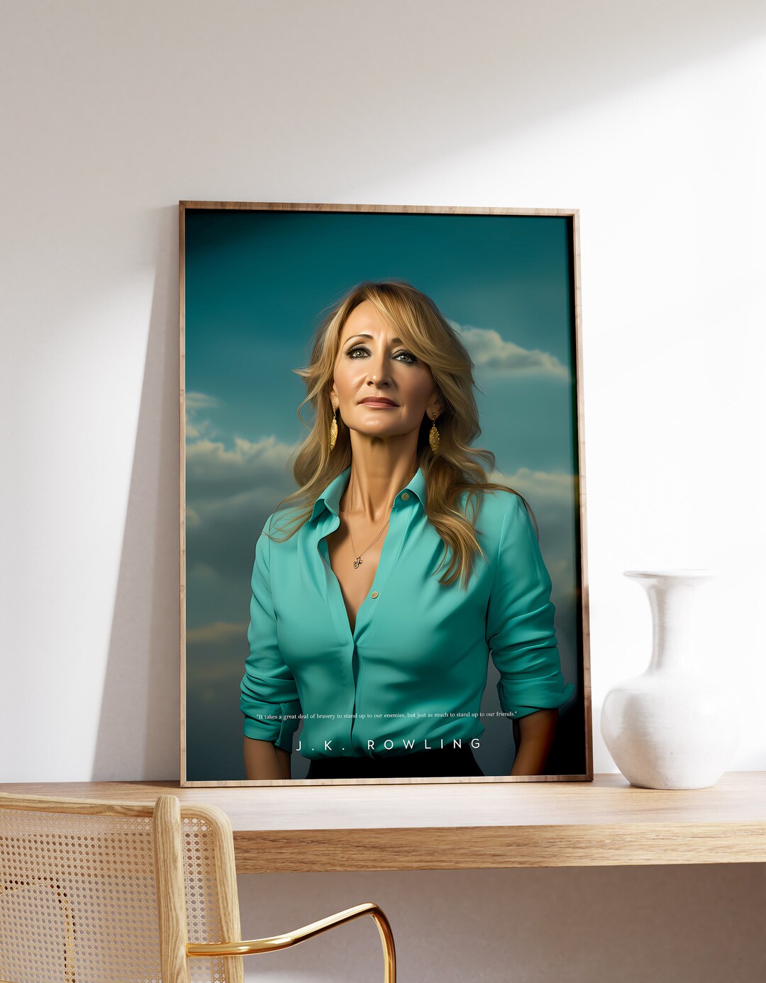 J.K. Rowling Poster | Philosopher Print | Bookworm Gift | Quote Decor ...