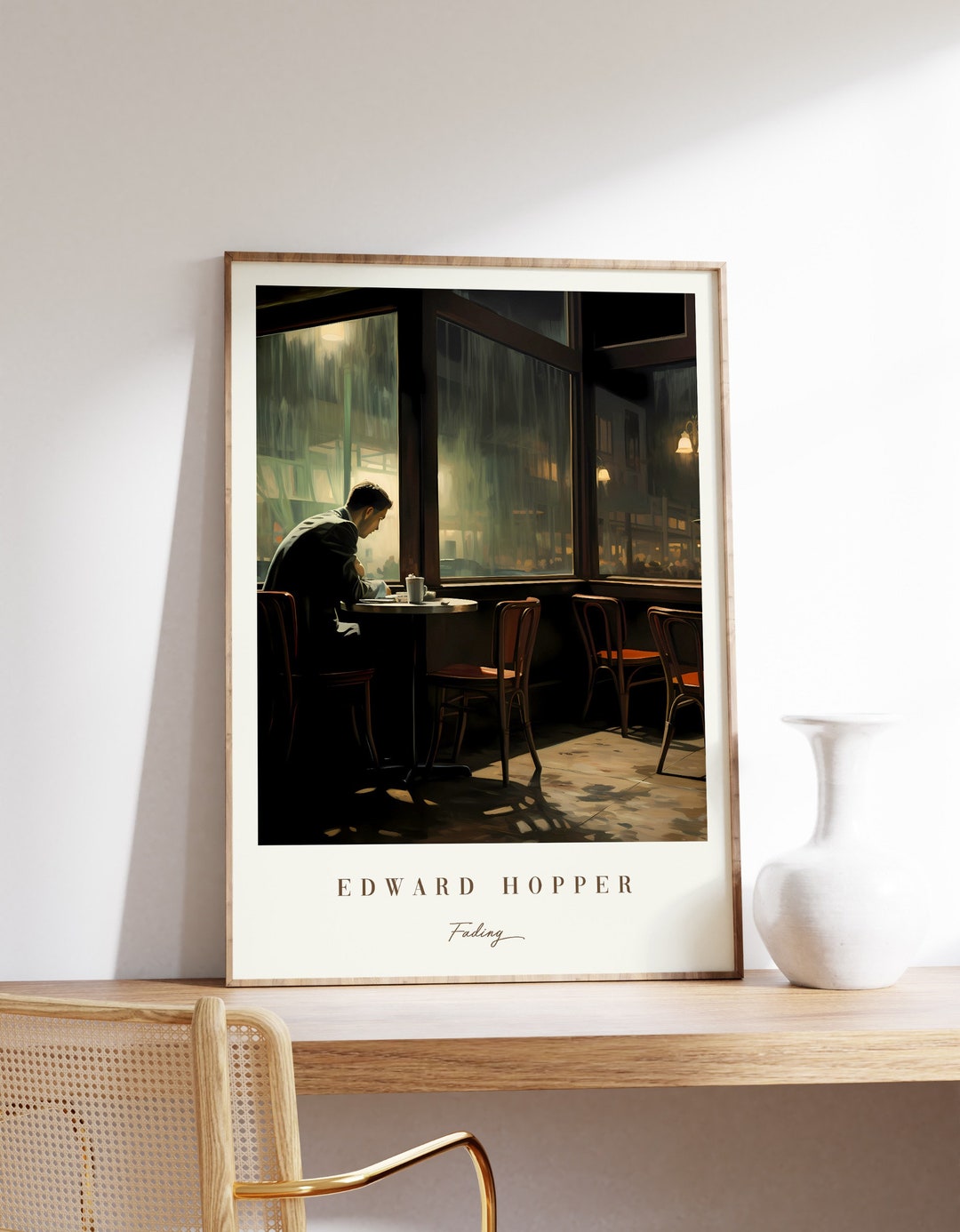 Fading Painting | Edward Hopper | Fading Poster | Mid Century Modern ...