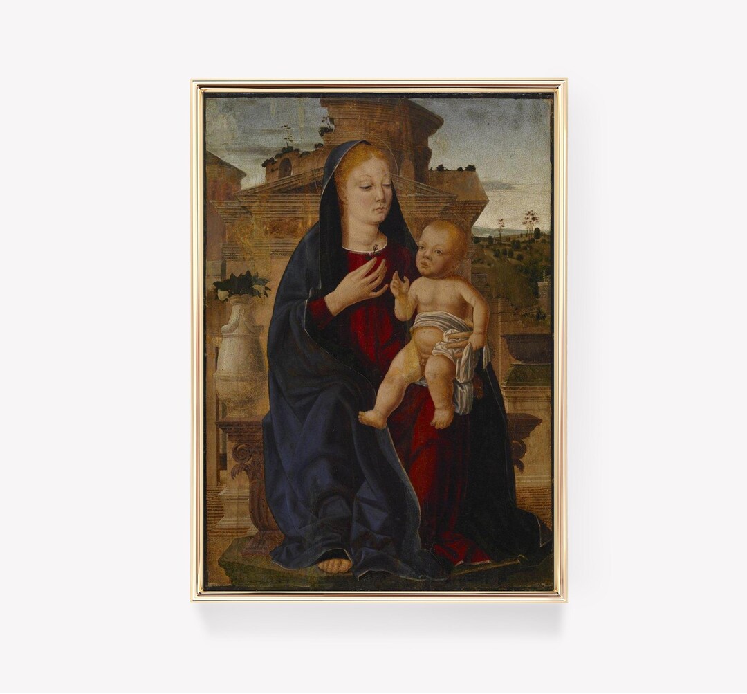 Madonna and Child | Renaissance Art | Vintage Painting | Religious Art ...