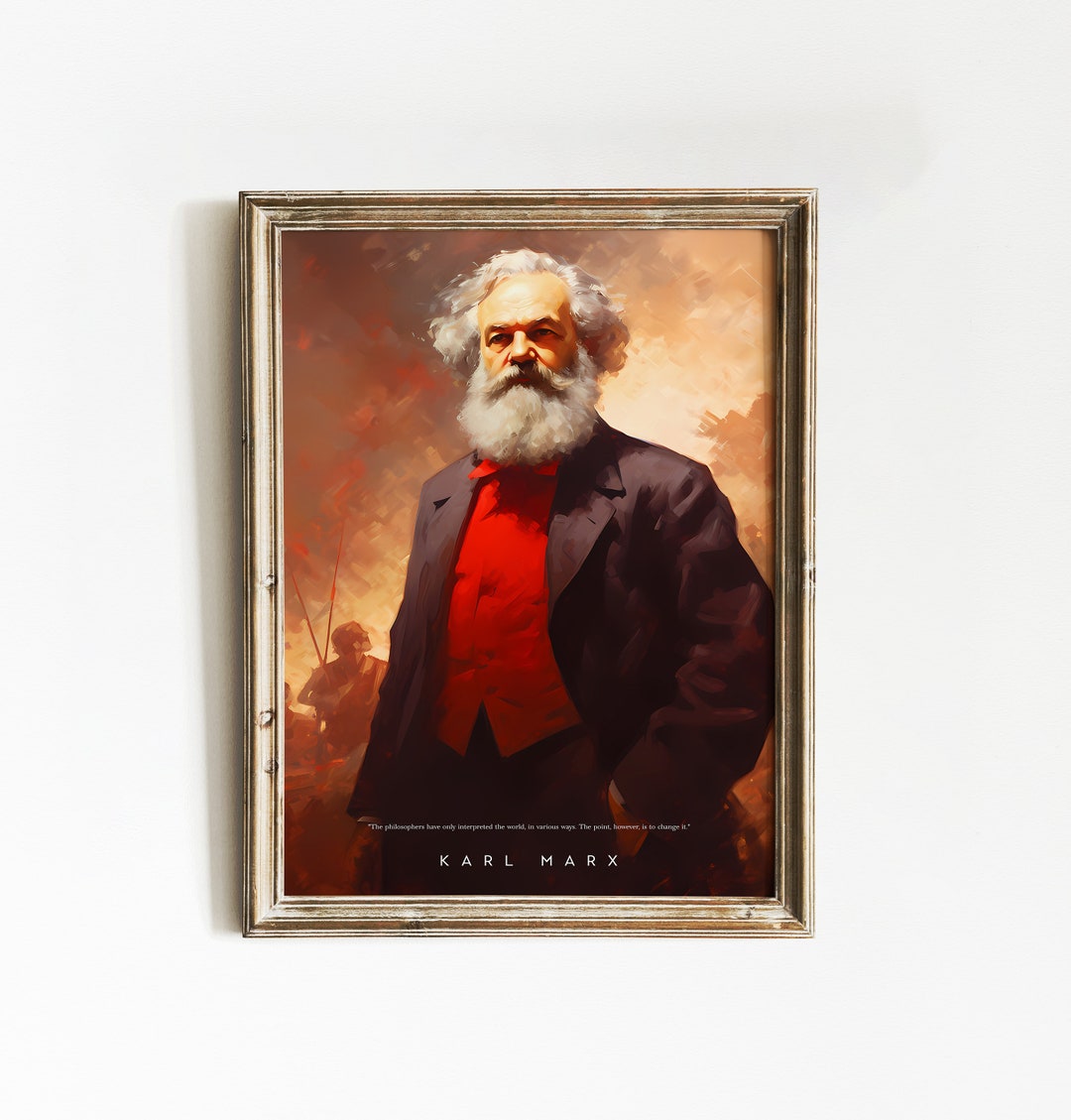 Karl Marx Poster | Philosopher Print | Bookworm Gift | Quote Decor ...