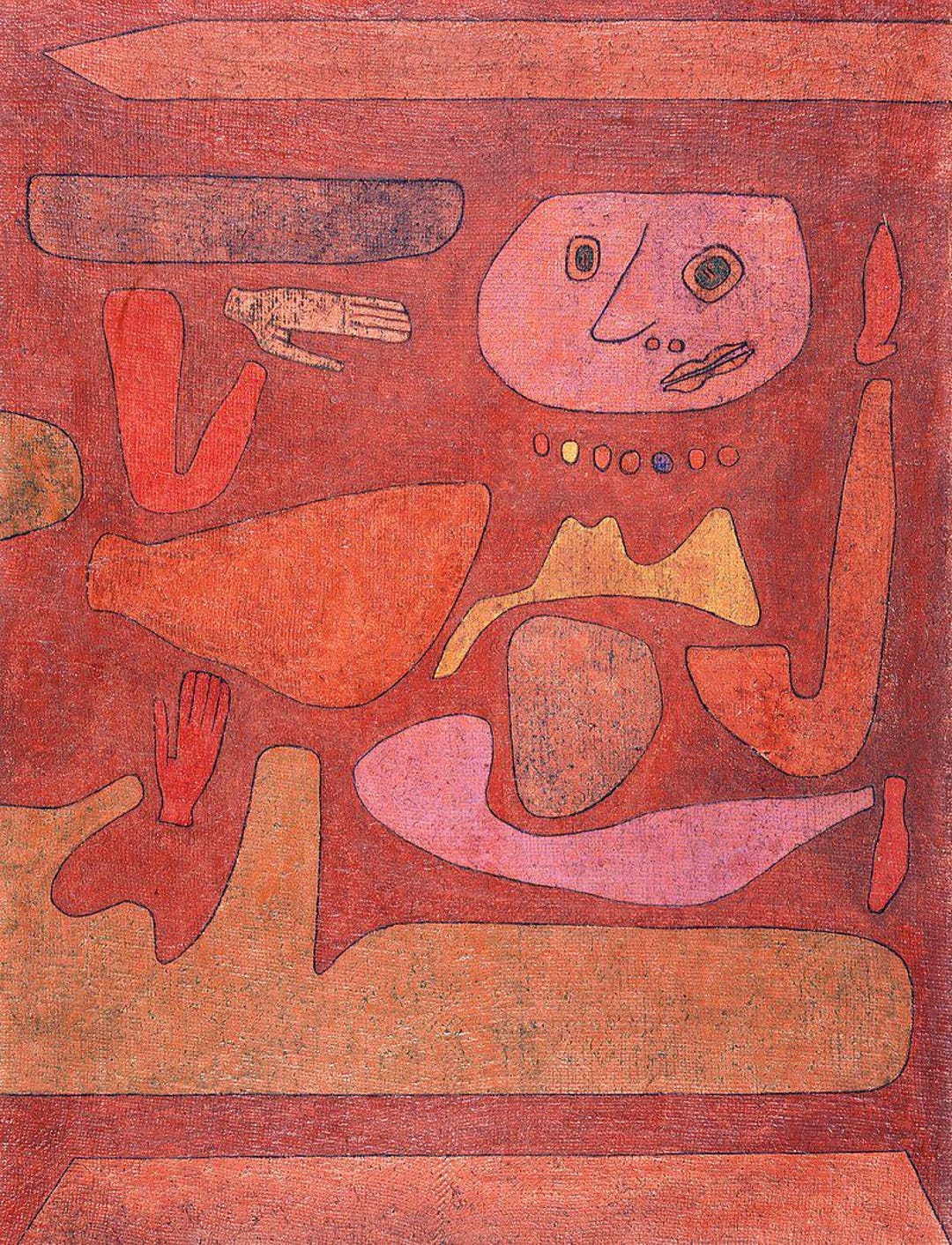 Paul Klee Senecio | Abstract Portrait | Cubism Art | Modernist Print ...
