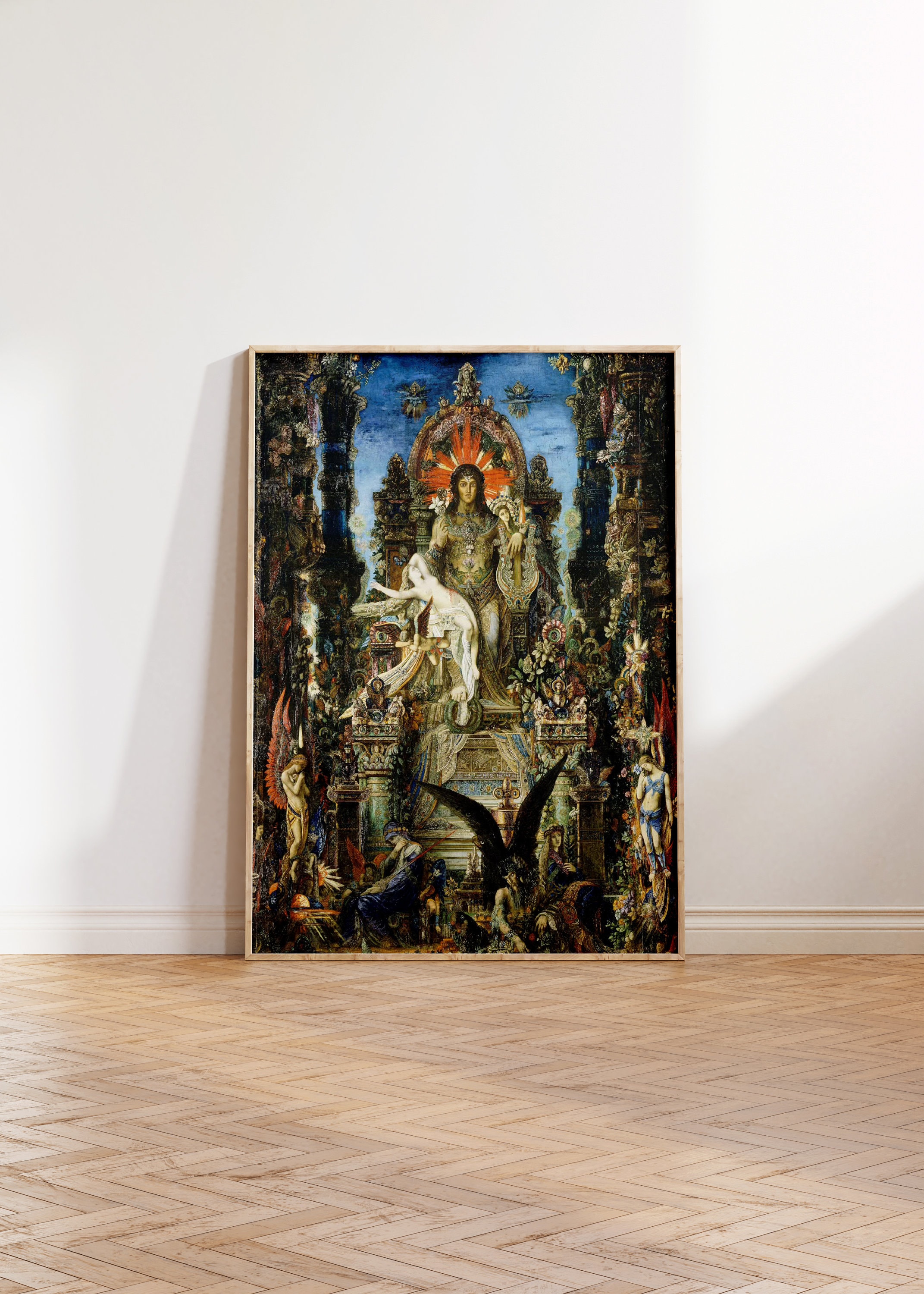 Jupiter and Semele by Gustave Moreau | Vintage Painting Print ...