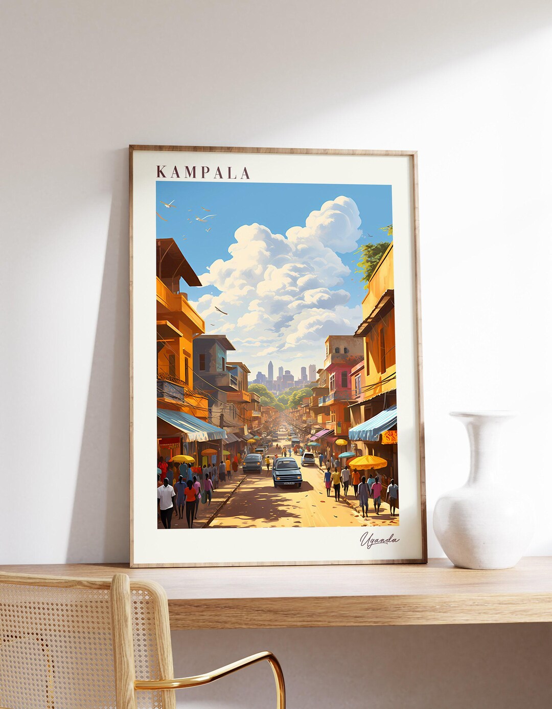 Kampala Travel Poster | Uganda Travel Decor | Uganda Poster | Kampala ...