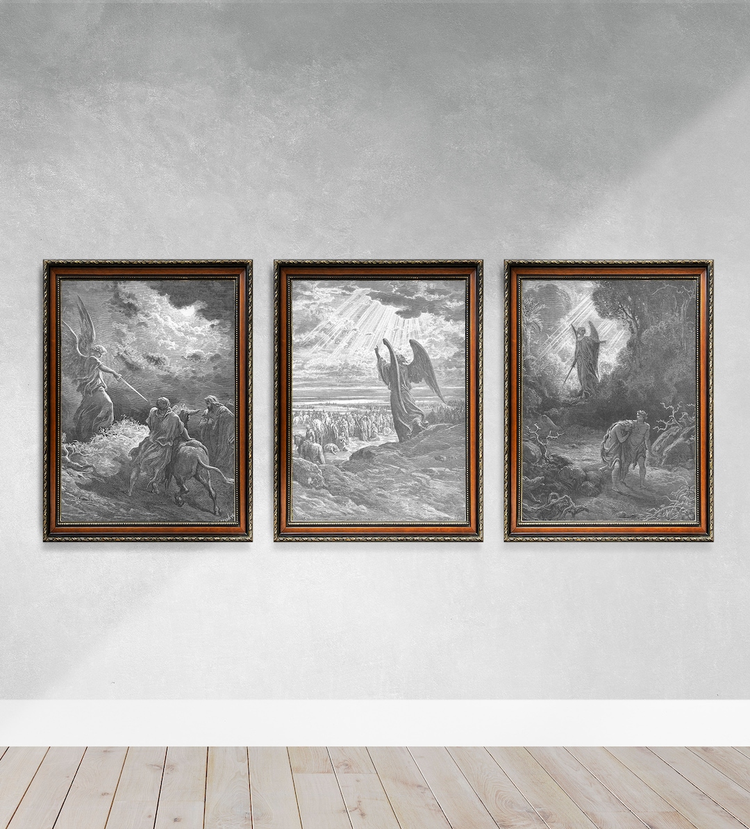 Set of Three Gustave Dore Prints | Vintage Classic Painting | Gallery ...