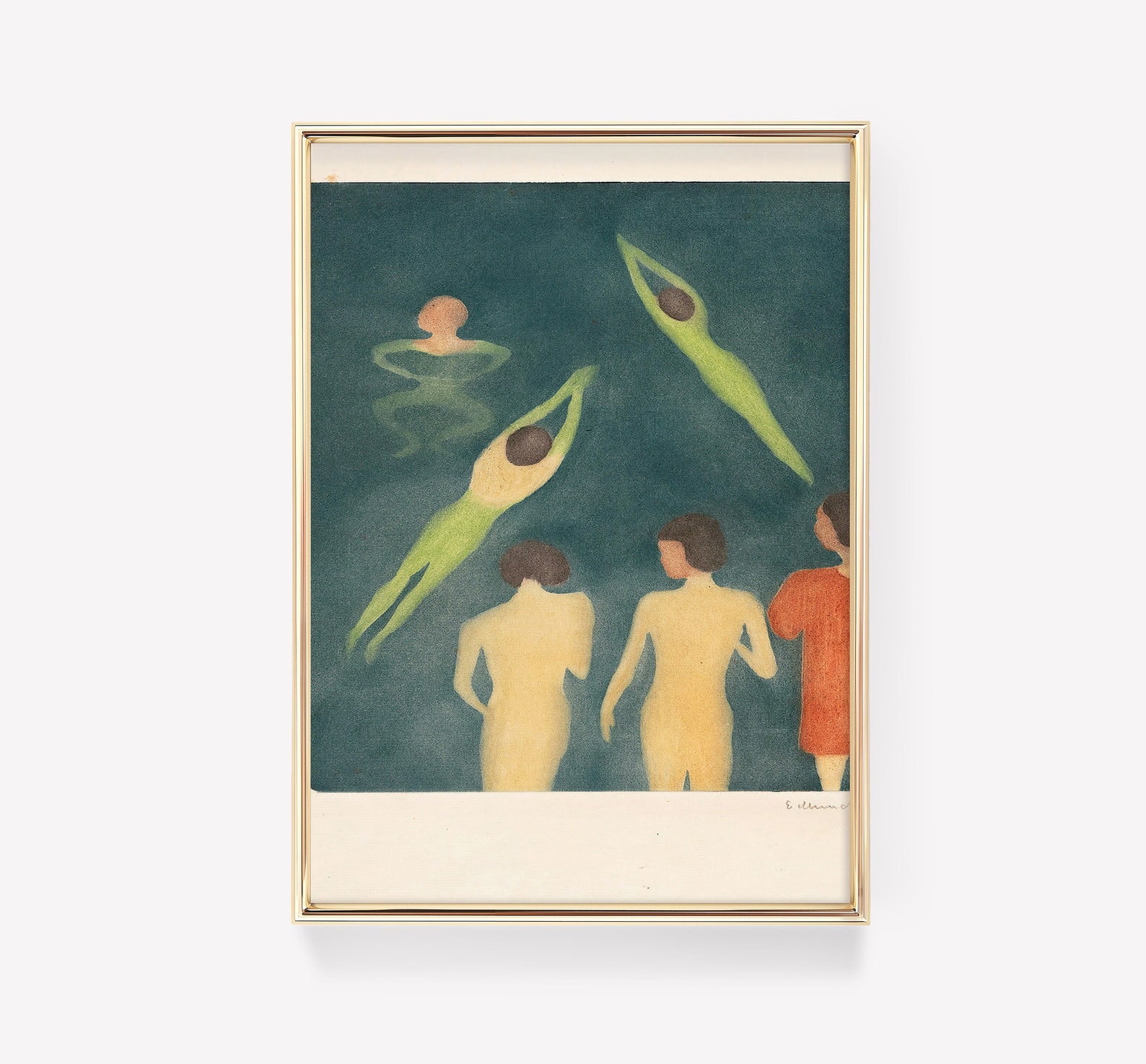 Edvard Munch Prints | Boys Bathing (1896) | Vintage Painting | Munch ...