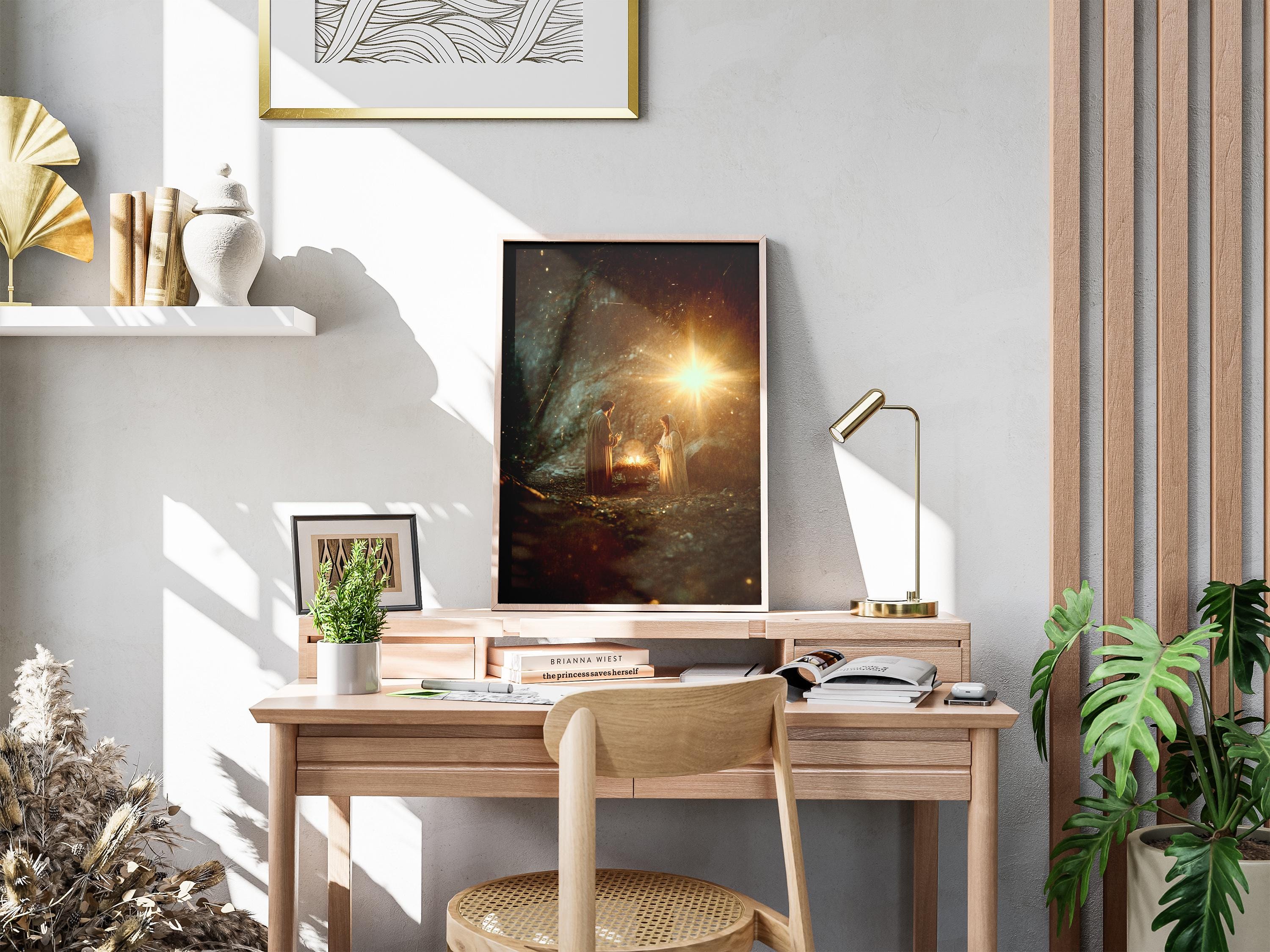 Holy Nativity Scene | Baby Jesus Birth Art | Sacred Family Gathering ...