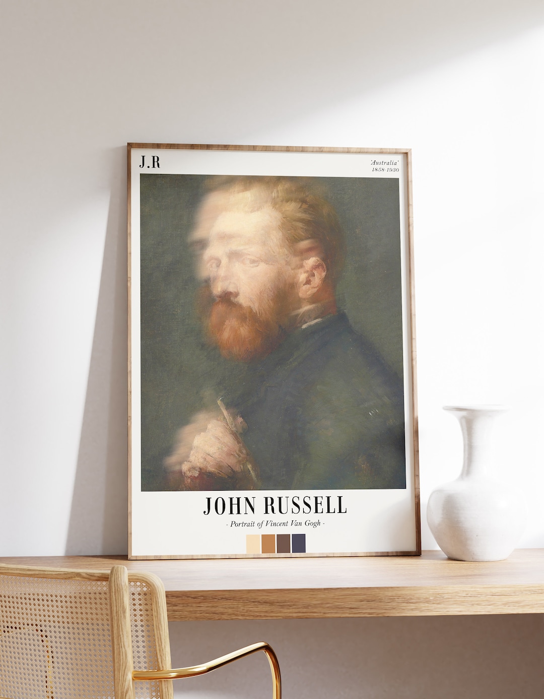 Vincent Van Gogh Poster | John Russell Art | Exhibition Poster | Van ...