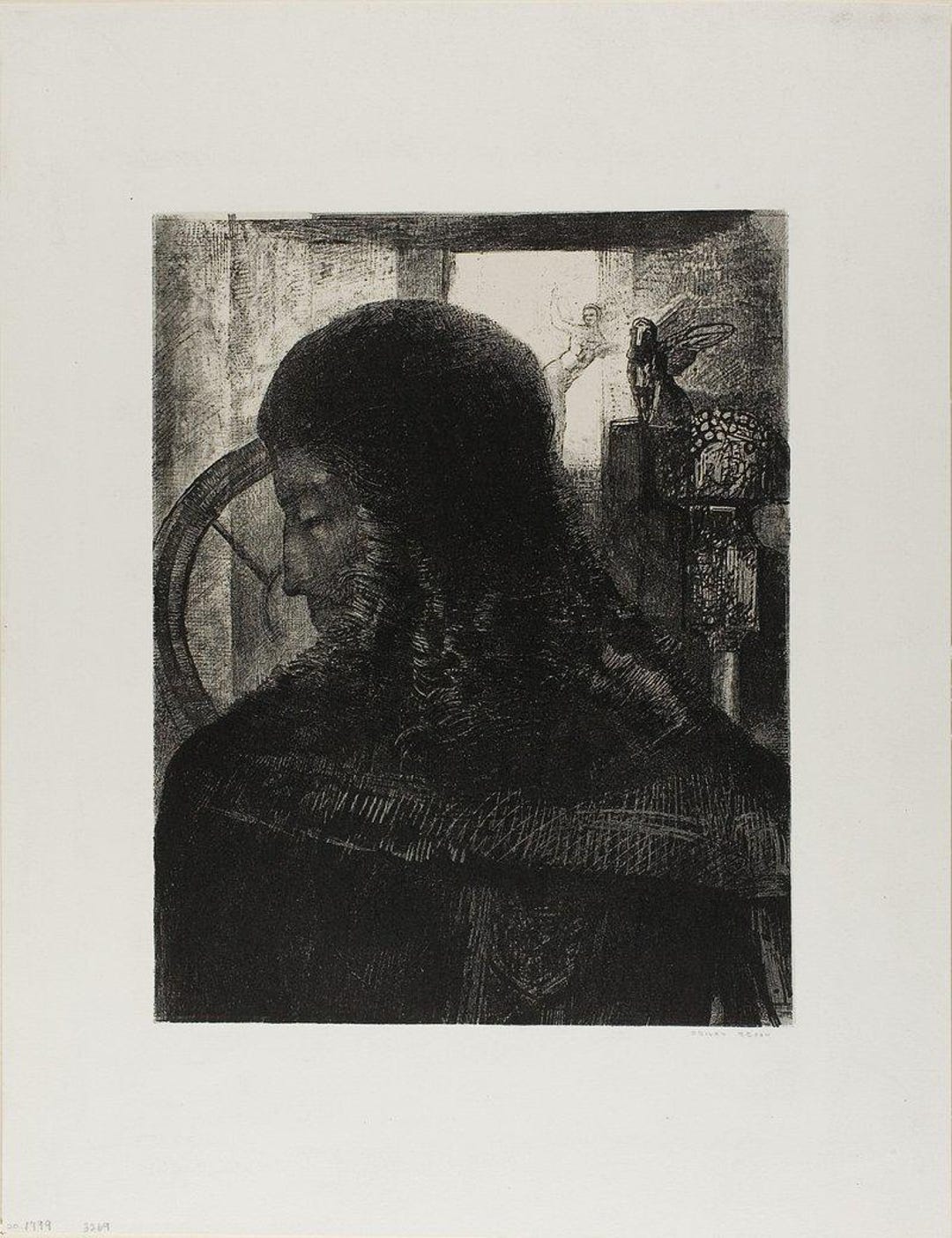 Odilon Redon Art Print La Roue Poster The Wheel Wall Decor