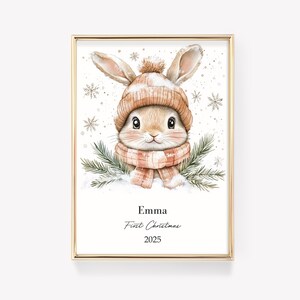 Baby's First Christmas Poster | Personalized Newborn Print | Custom ...