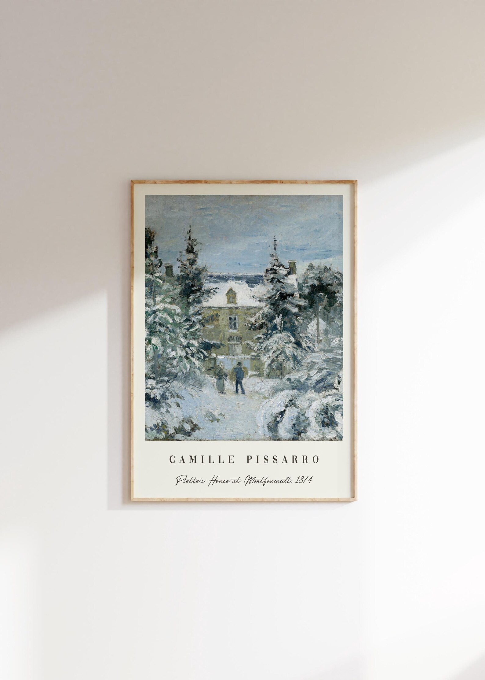 Piette's House at Montfoucault | Camille Pissarro | Vintage Painting ...