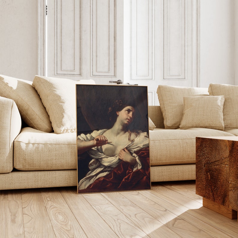 Guido Reni - Lucretia | Vintage Poster | Baroque Oil Painting | Antique ...