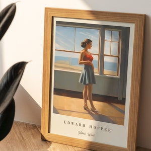 Edward Hopper Exhibition Poster | Contemporary Picture | Feminine ...