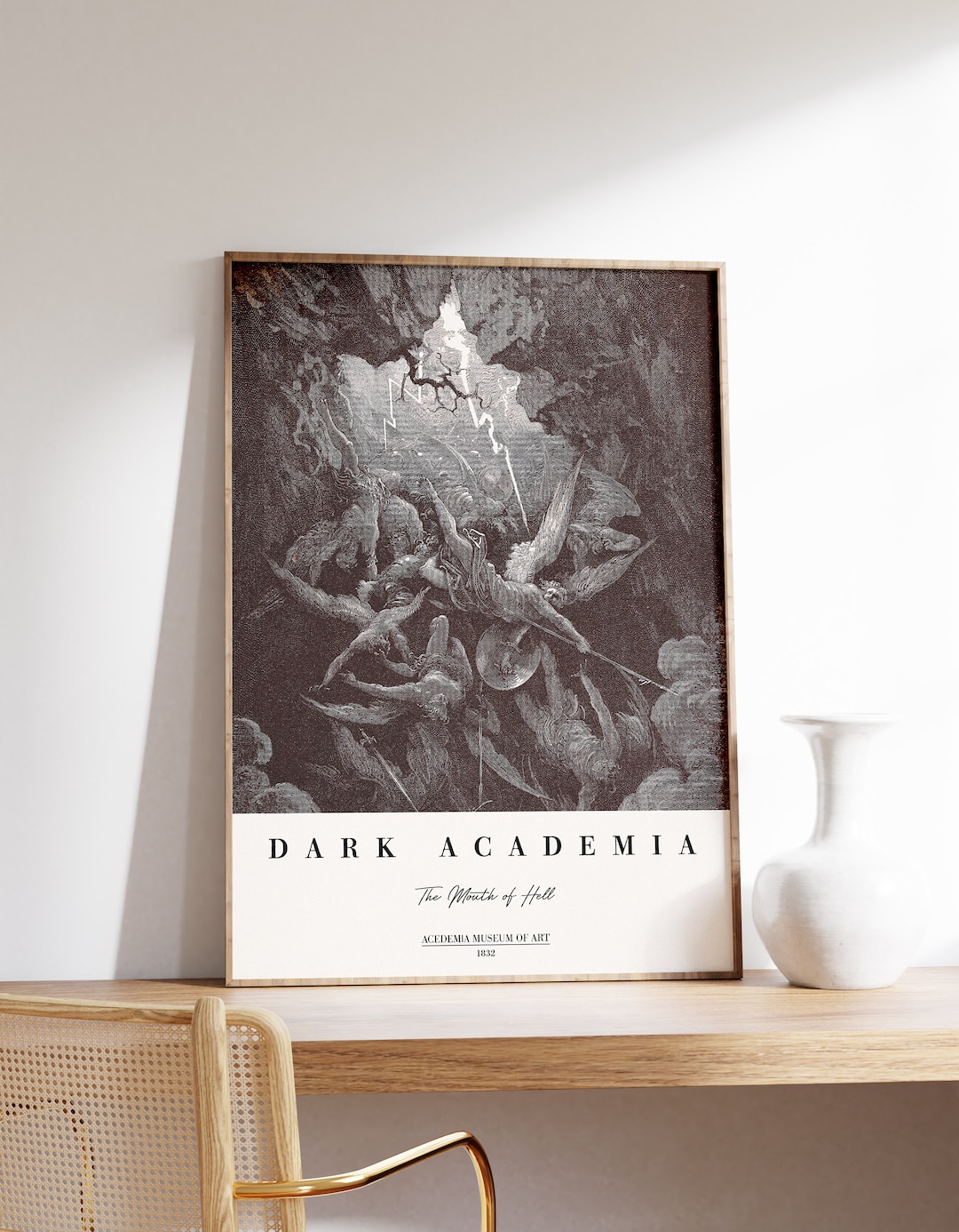 Dark Academia Print | Dark Academia Poster | Mid Century Modern | the ...
