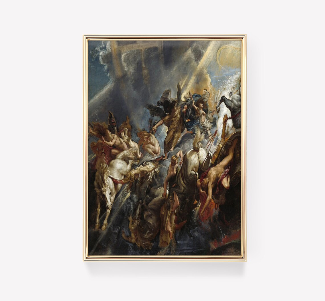 Peter Paul Rubens - the Fall of Phaeton (1605) | Vintage Painting Print ...