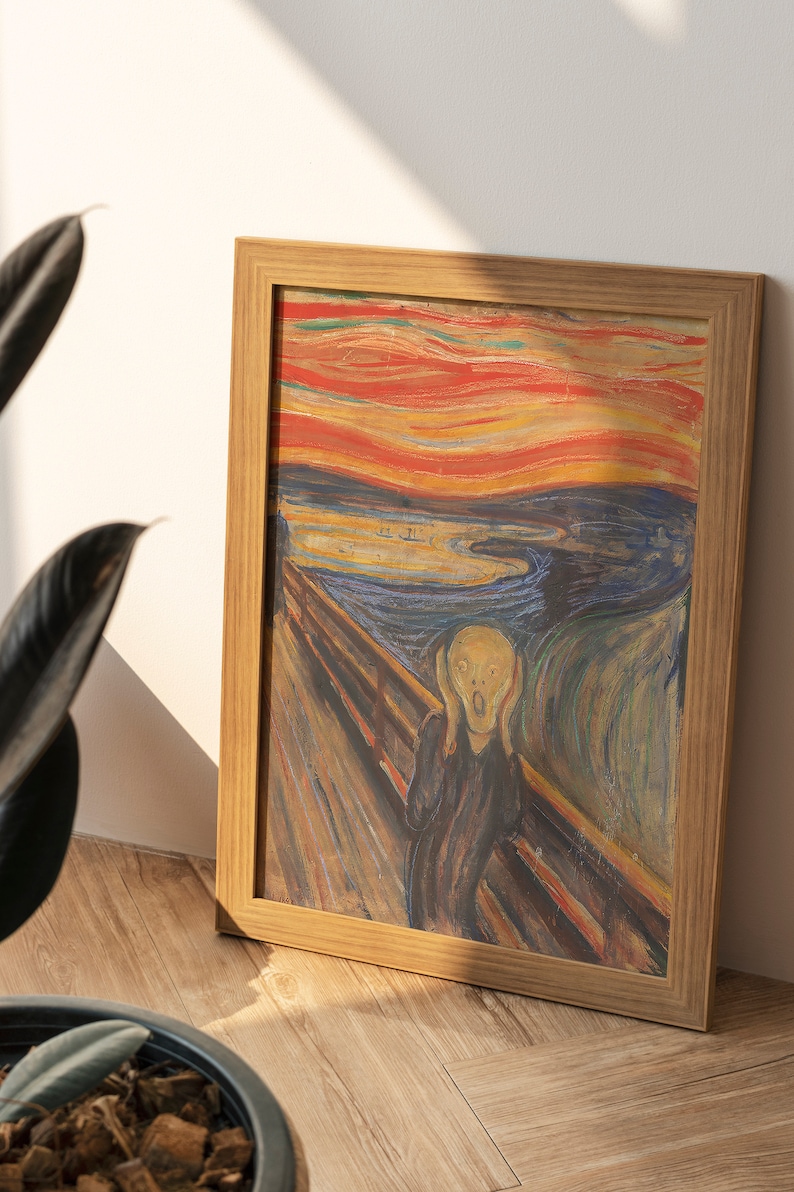 Edvard Munch - the Scream (1893) - Reproduction of a Classic Edward ...