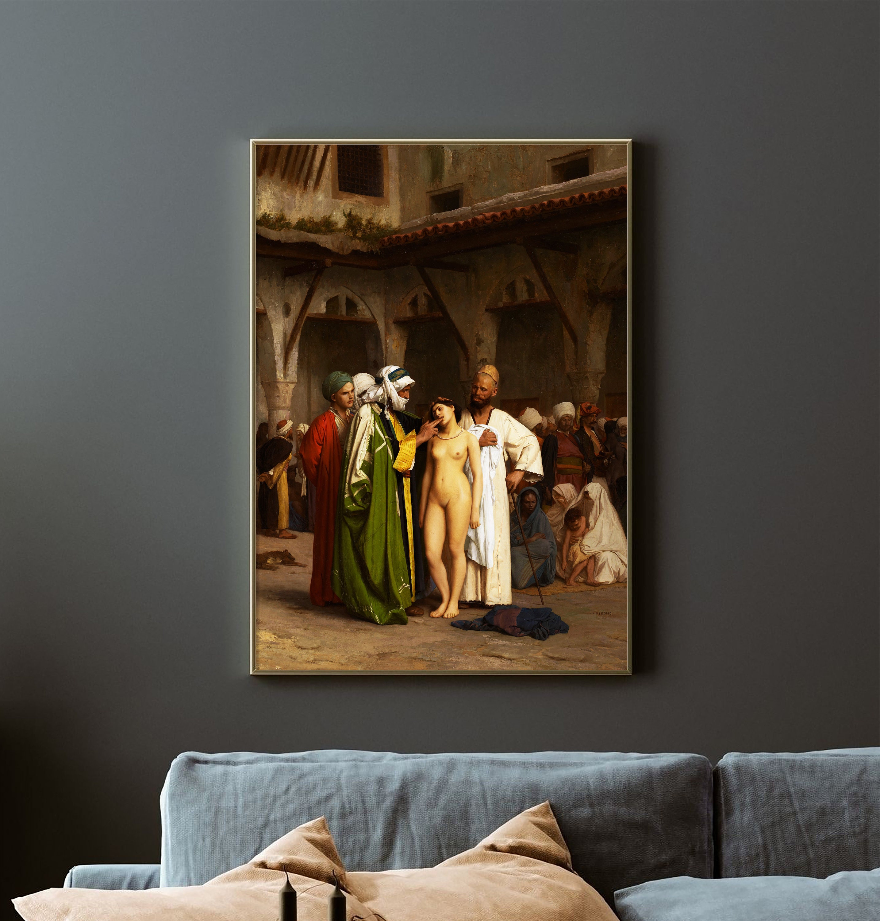 Jean-leon Gerome the Slave Market 1866 Classic Painting - Etsy