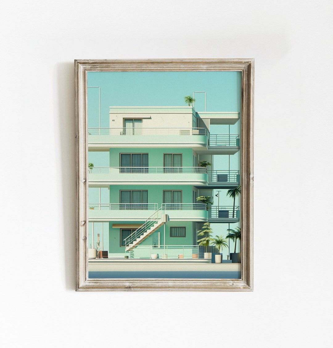 Minimalist Building Modern Art Print Architecture Wall Art Modern ...