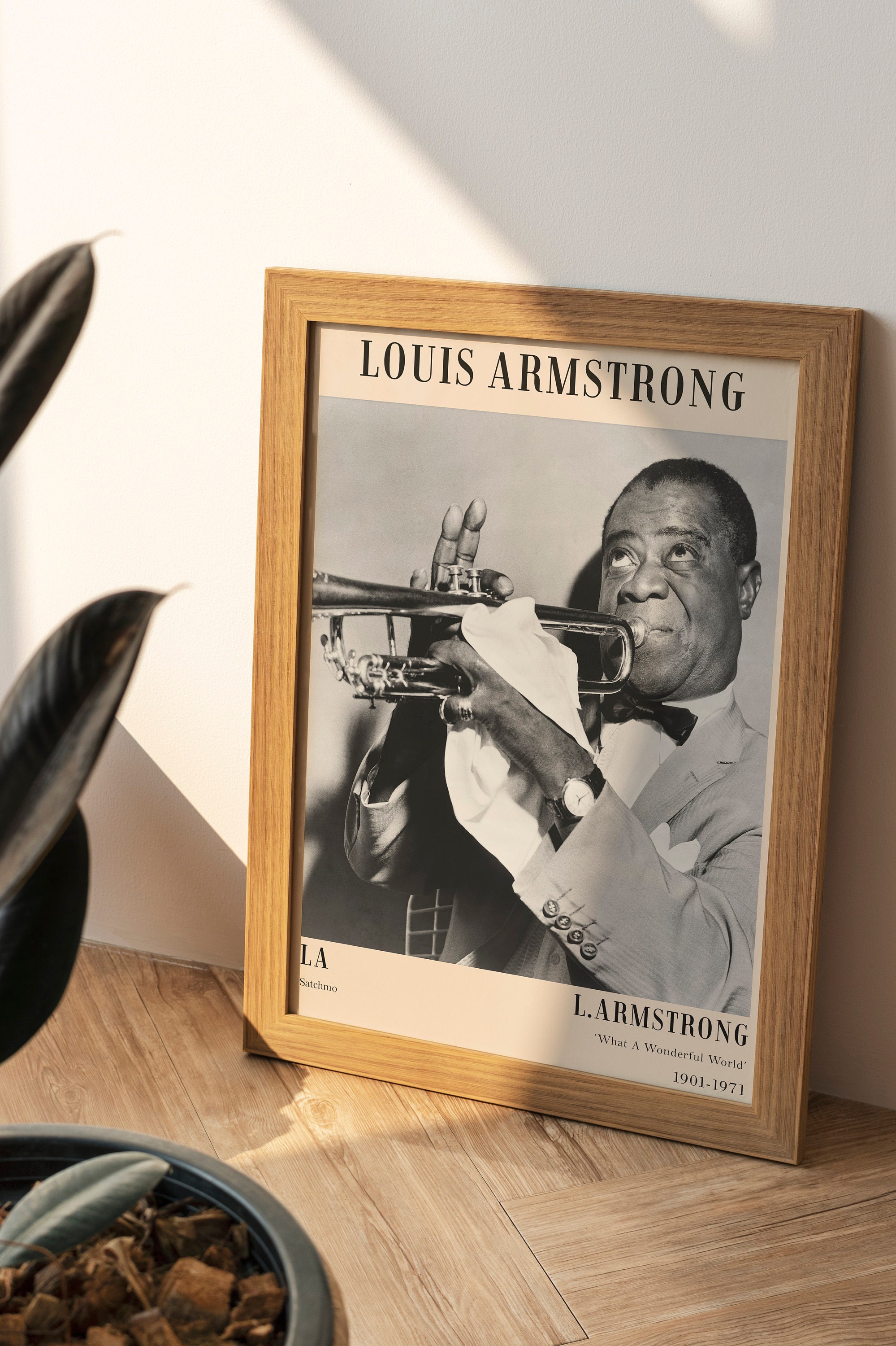 Louis Armstrong Poster Louis Armstrong Print Jazz Poster Etsy Australia