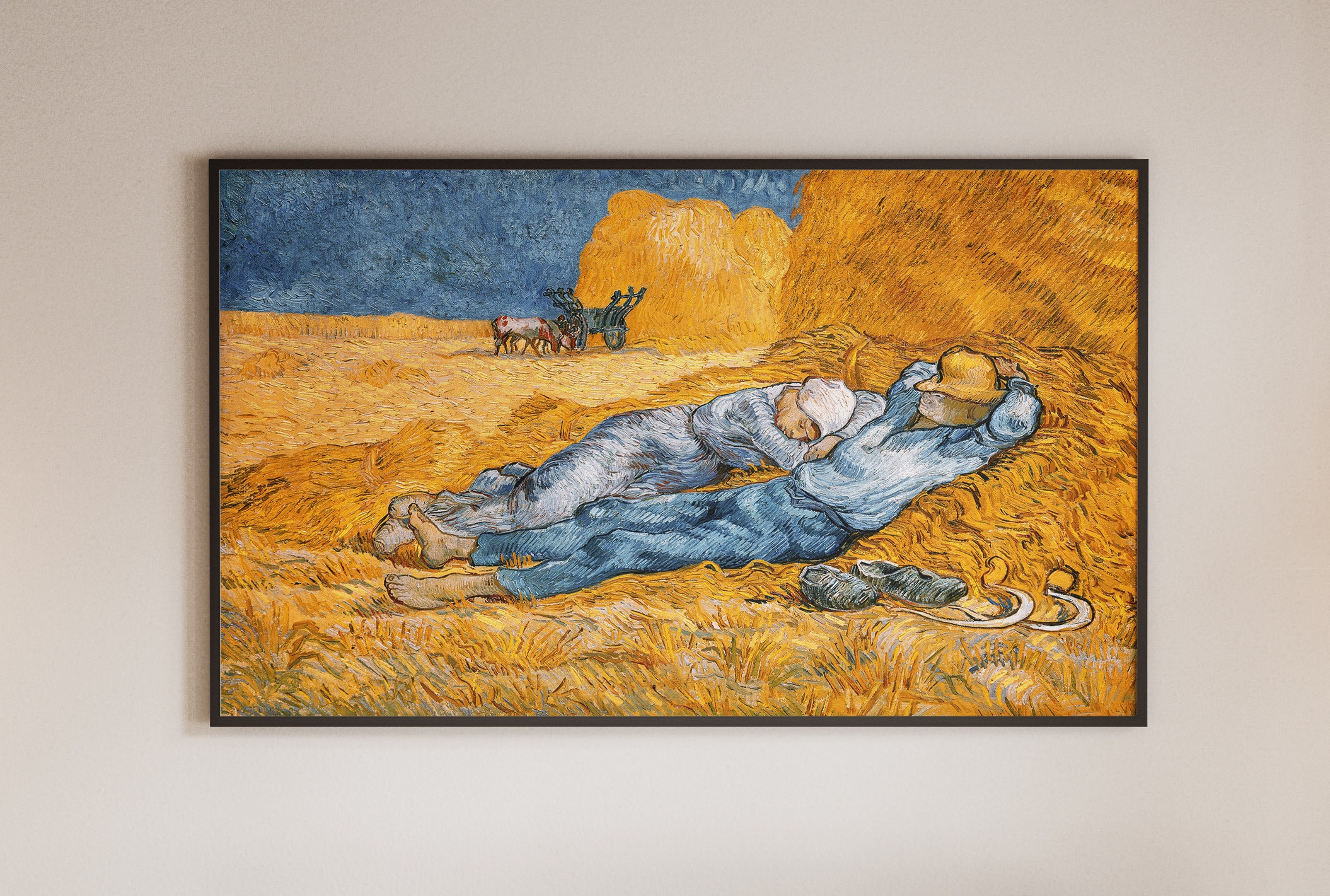 Vincent Van Gogh Rest from Work Siesta 1890 Classic | Etsy