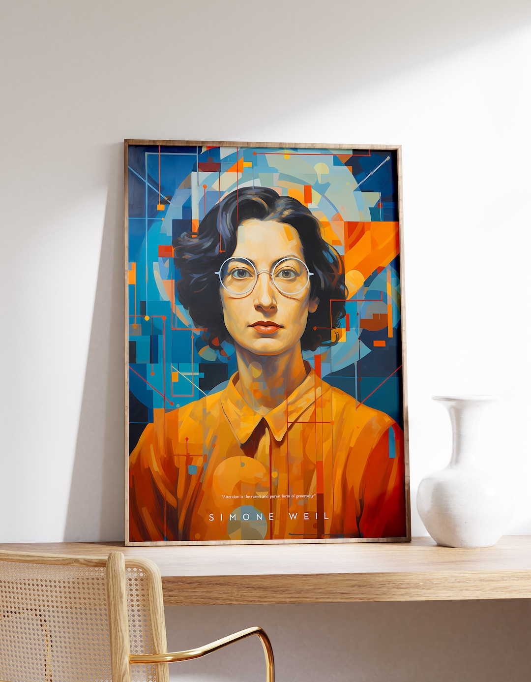 Simone Weil Poster | Philosopher Print | Bookworm Gift | Quote Decor ...