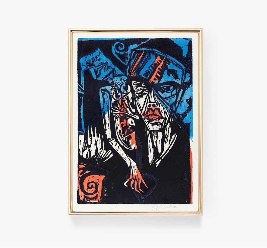 Karl Schmidt-rottluff | the Prisoner | Expressionist Art Print ...