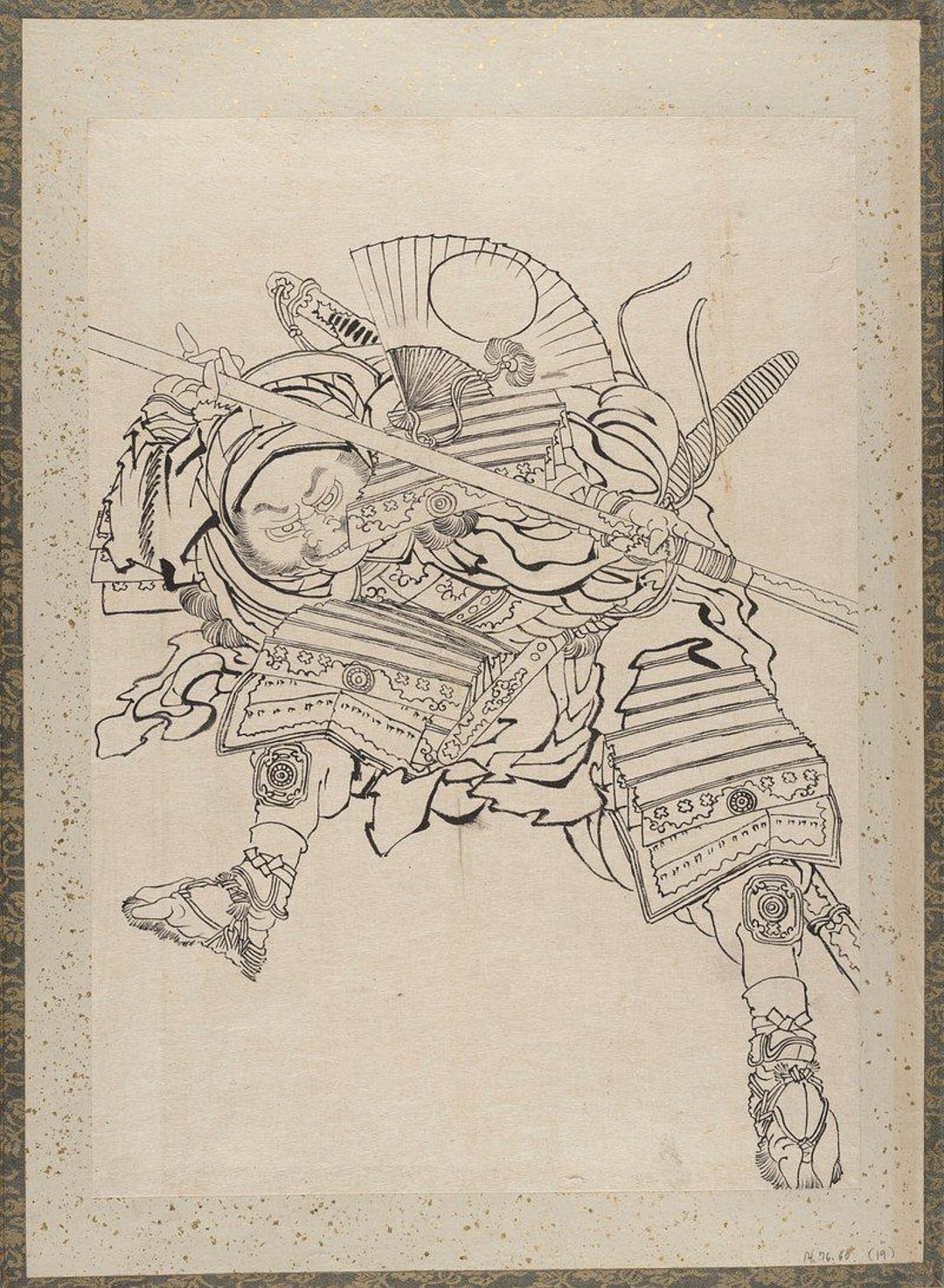 Warrior Monk | Benkei | Gojo Bridge Print | Vintage Painting | Samurai ...