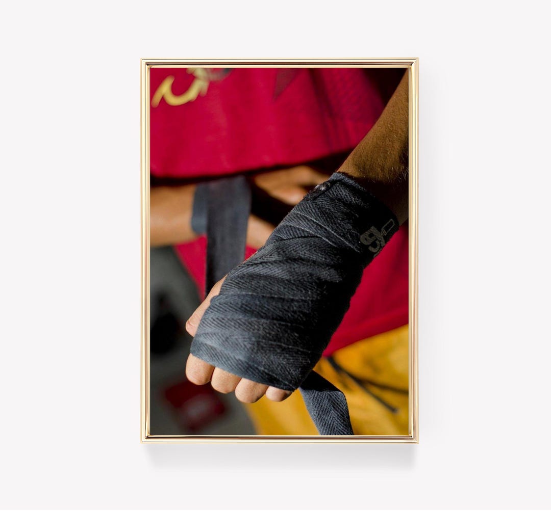 Boxer's Wrapped Hands | Fighter Art Print | Boxing Poster | Athlete ...