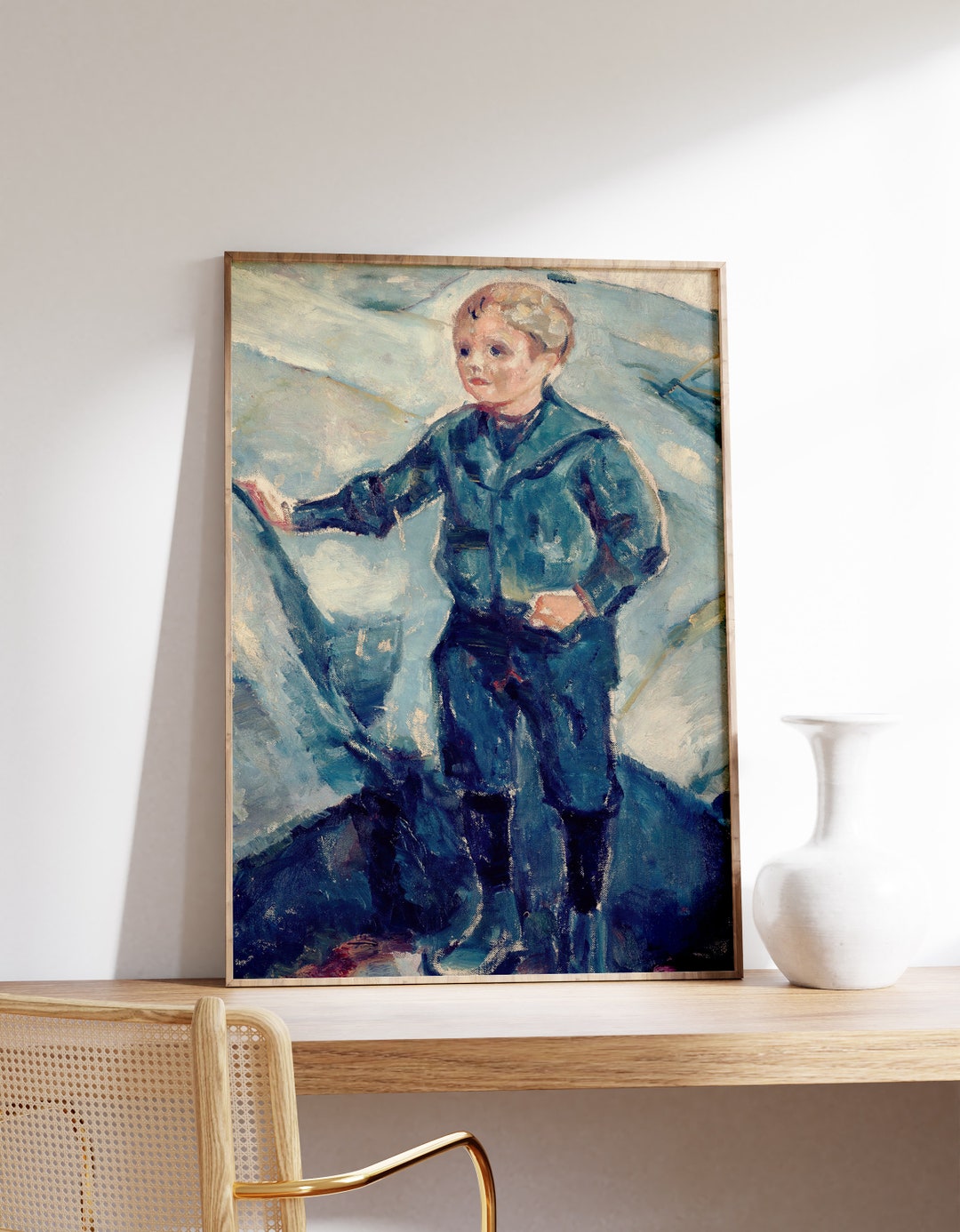 Edvard Munch Prints | Boy in Blue (ca. 1900) | Vintage Painting | Munch ...