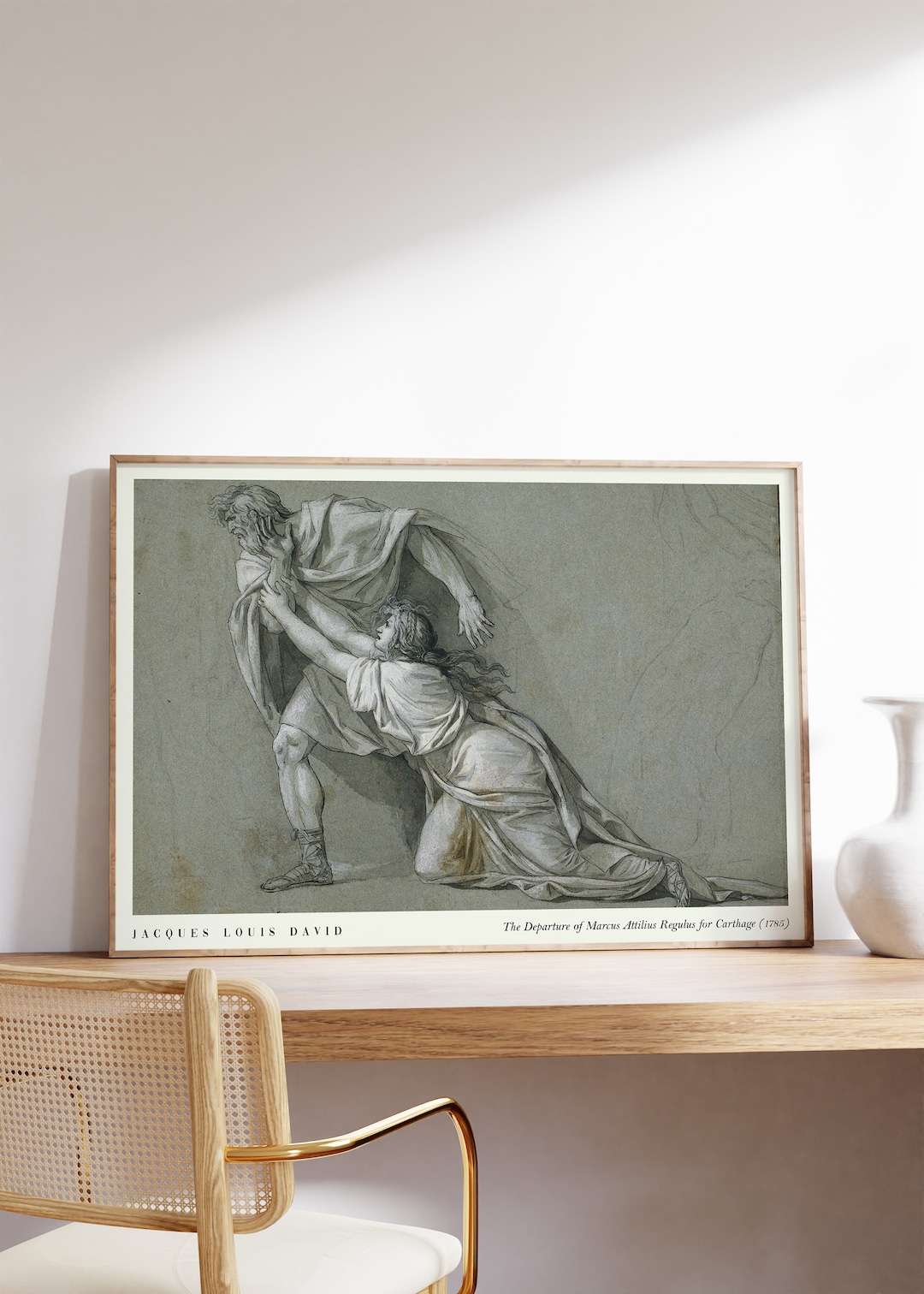 Jacques Louis David Art Print | the Departure of Marcus Attilius ...