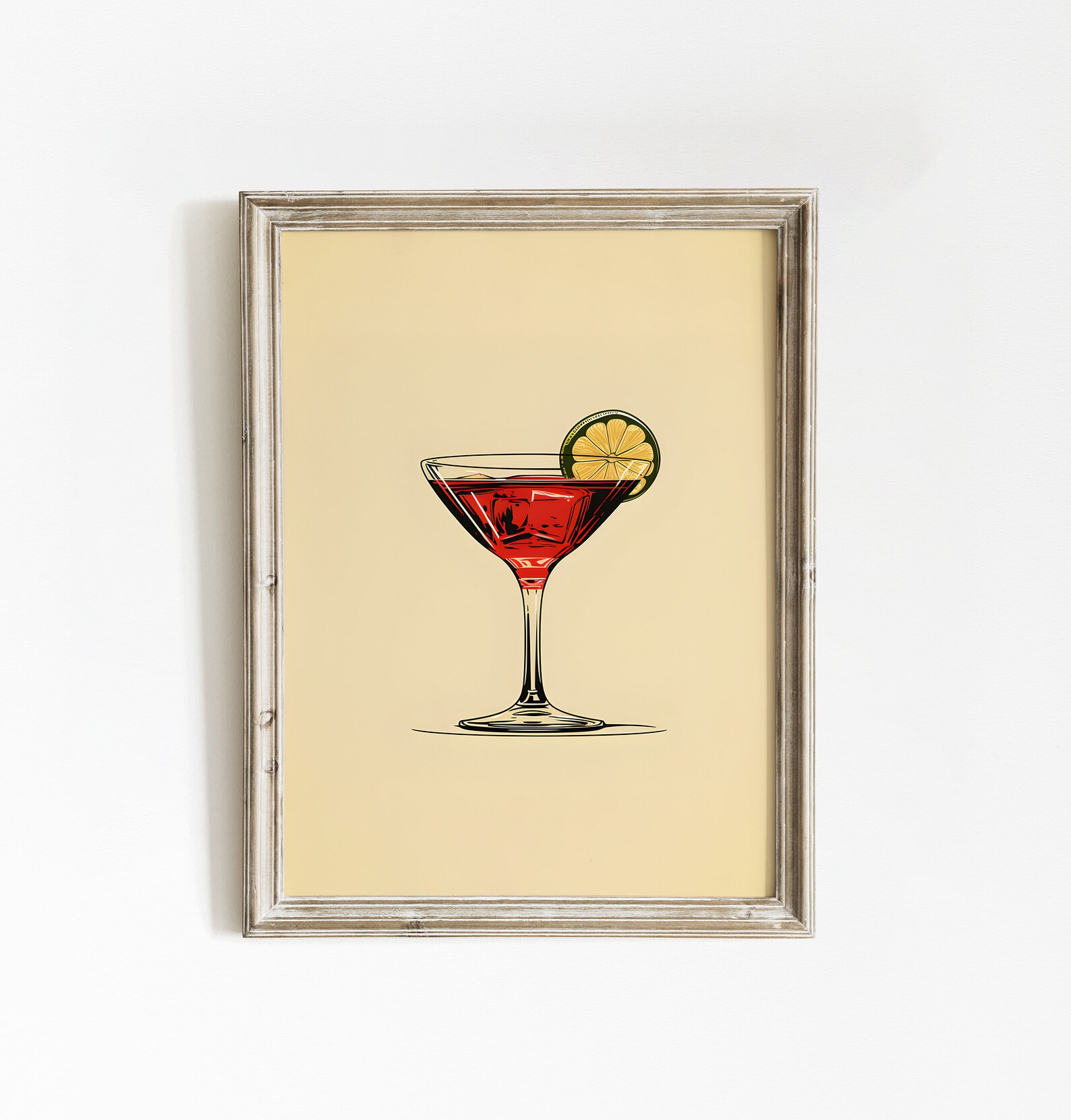 Minimalist Cocktail Art Print | Line Art | Alcohol Cocktail Print ...